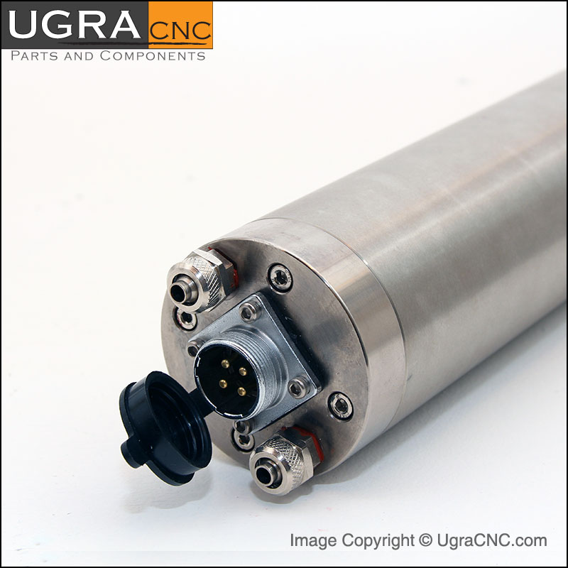 Water Cooled Spindles: GMT Water Cooled CNC Spindle 0.8 kW 220V 24000 RPM R