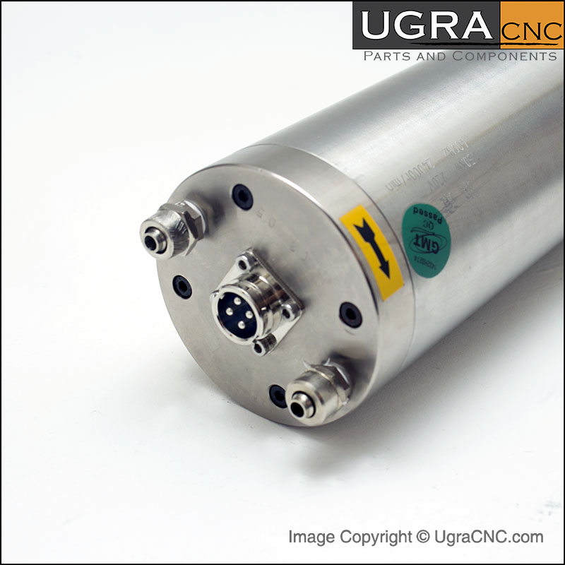 Water Cooled Spindles: GMT Water Cooled CNC Spindle 1.5 kW 220V 24000 RPM R